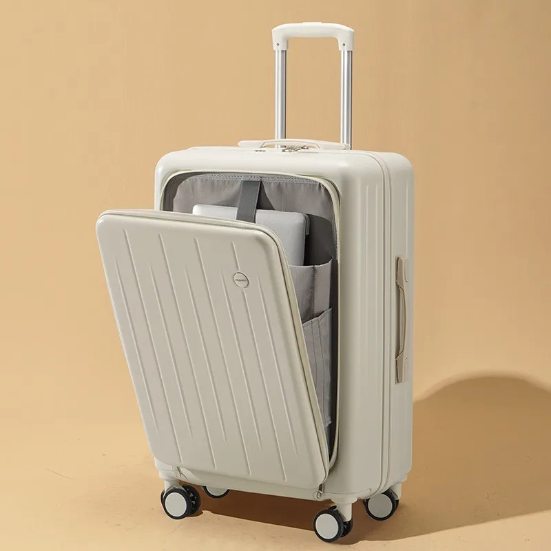 Multi-Functional Luggage With Front Open Compartment Hard Shell Luggage ...