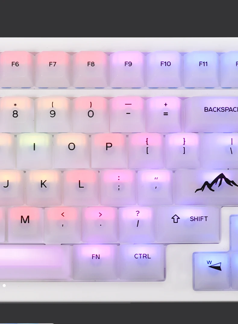 Hzgamer Fog Keycap,Double Shot Ins Style Keycaps For Mechanical Gaming ...