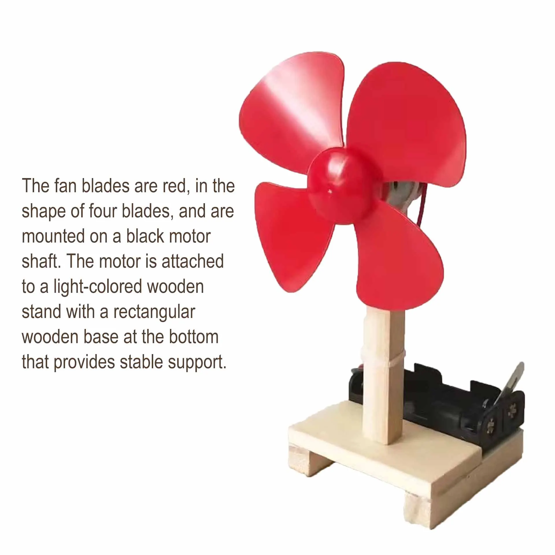DIY Electric Fan Model - Wooden Mini Handheld Fan for Early Childhood ...