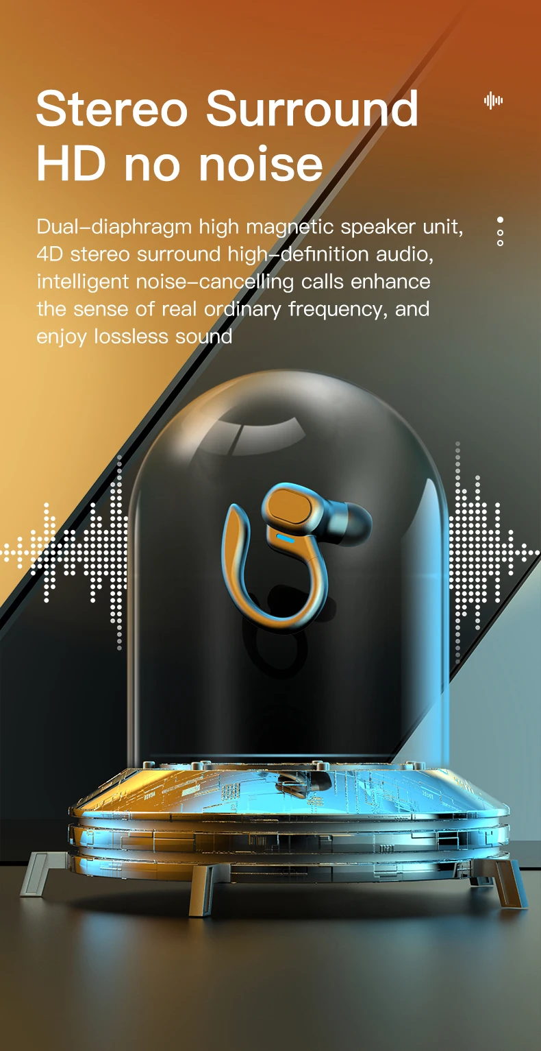 X SP16 Open-Ear TWS Earbuds Sport Headset Stereo Bass Hanging Ear ...