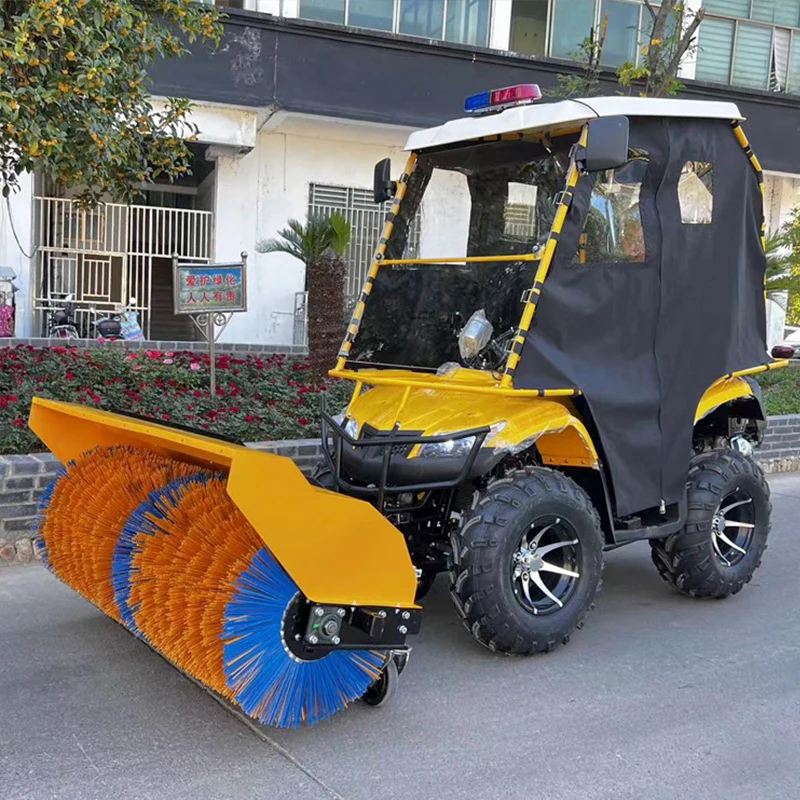 Snow Plough With Snow Broom,Snow Shovel,Three-in-one Snow Clear Machine ...