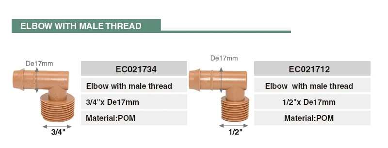 Pom Plastic Quick Fitting Garden Hose Connection Insert Coupling 1/2 ...