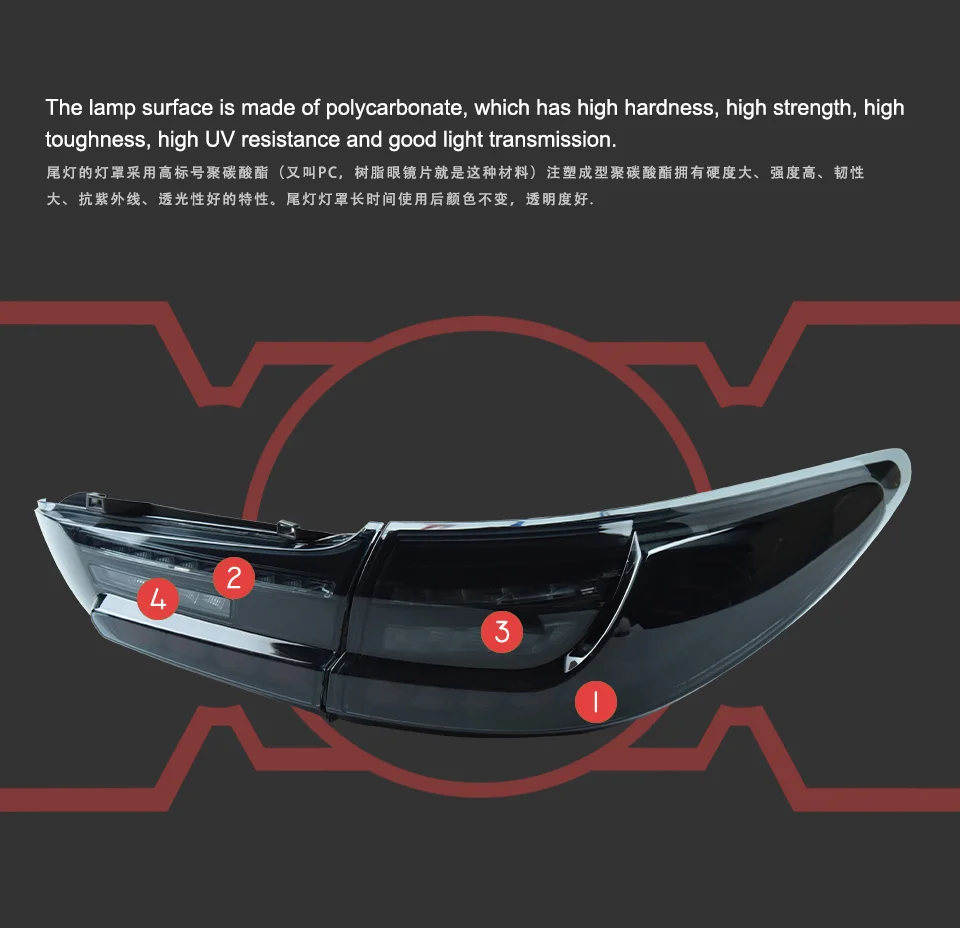 Car Lights For Mazda 6 Led Tail Lamp 2012-2019 Mazda6 Atenza Tail Light ...