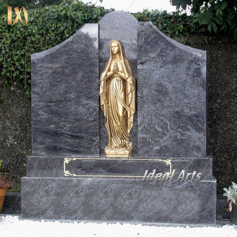 Unique Cemetery Virgin Mary Sculpture Gravestone Headstone Religious ...