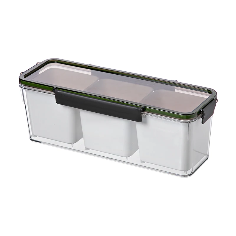 Kitchen onion ginger garlic plastic storage box multi grid preservation ...