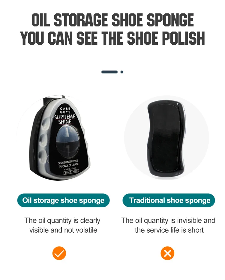 Express Shoe Shine Sponge Shoe Polish Set,Quick Shine Shoe Polish ...