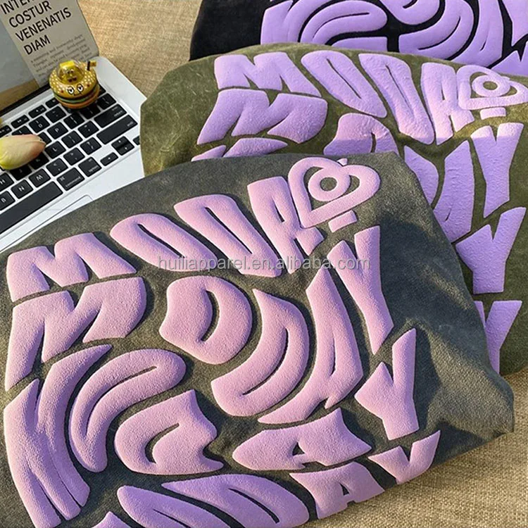 Hl Custom Men 3d Puff Print Tshirt Manufacturer Wholesale Heavyweight ...