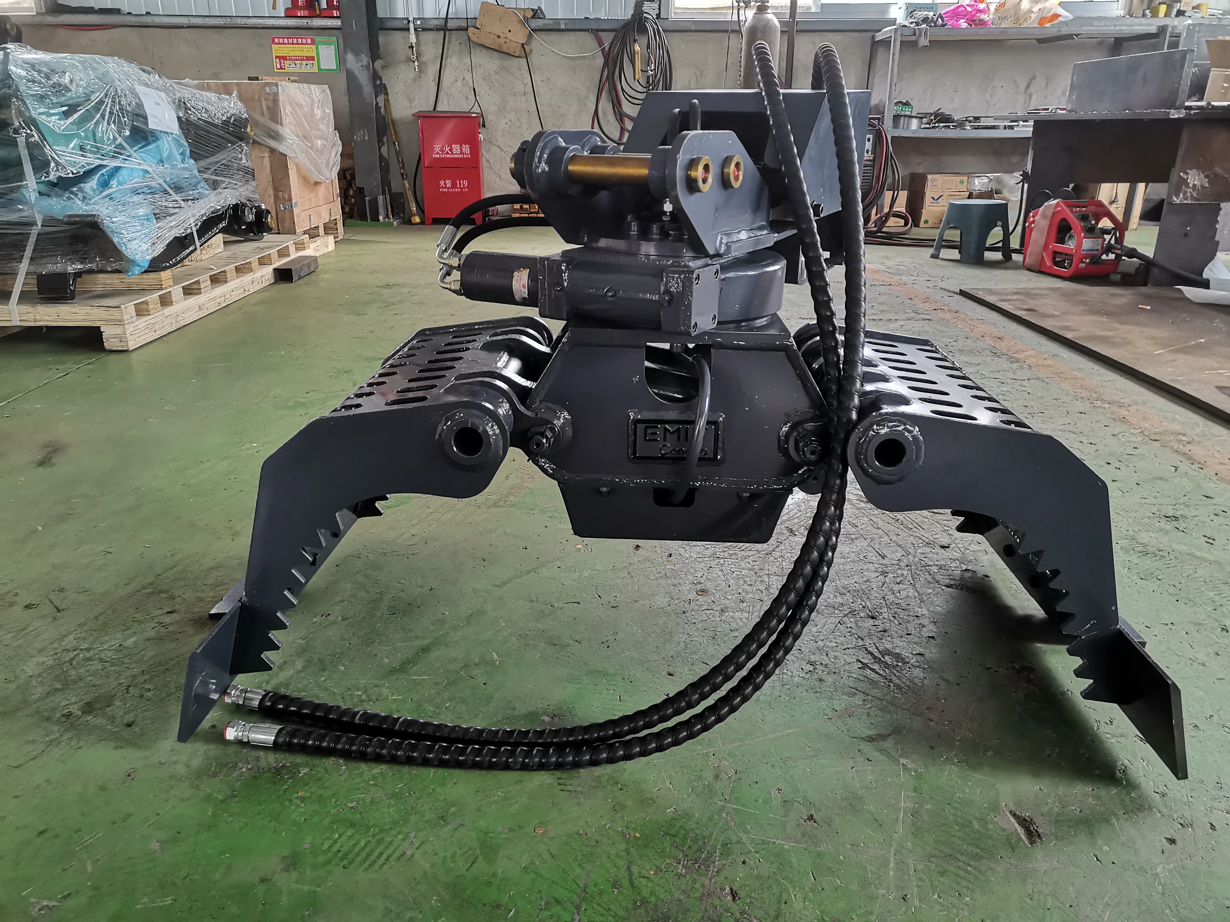 Double Motor Hydraulic Demolition Grapple for 2-4ton Excavators