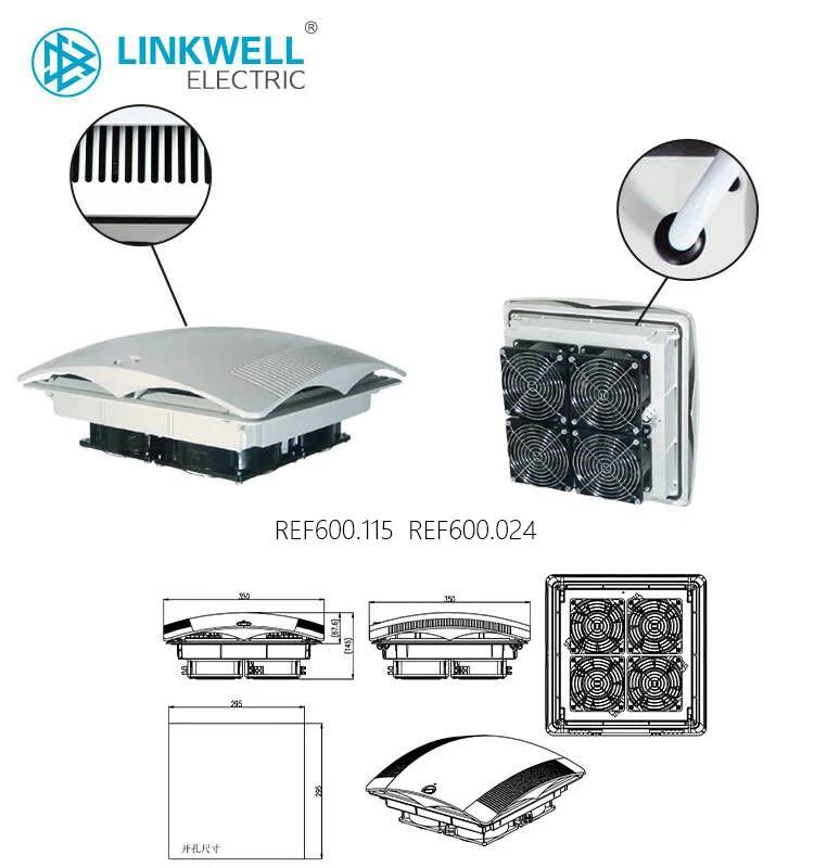 LINKWELL 295*295mm Big Airflow Industrial Roof Extractor Fans/roof Fan ...
