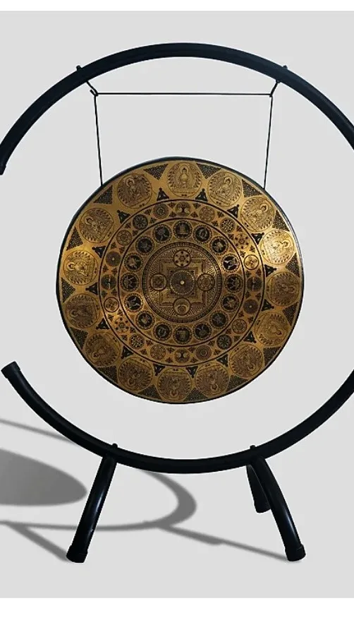 Jelo Tl-t60 Handmade Copper Gong 40cm Wind Gong Sound Therapy Music ...