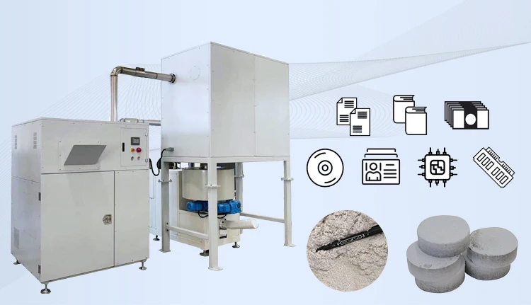 Industrial Double Shaft Paper Books Magazine Shredding And Briquetting ...