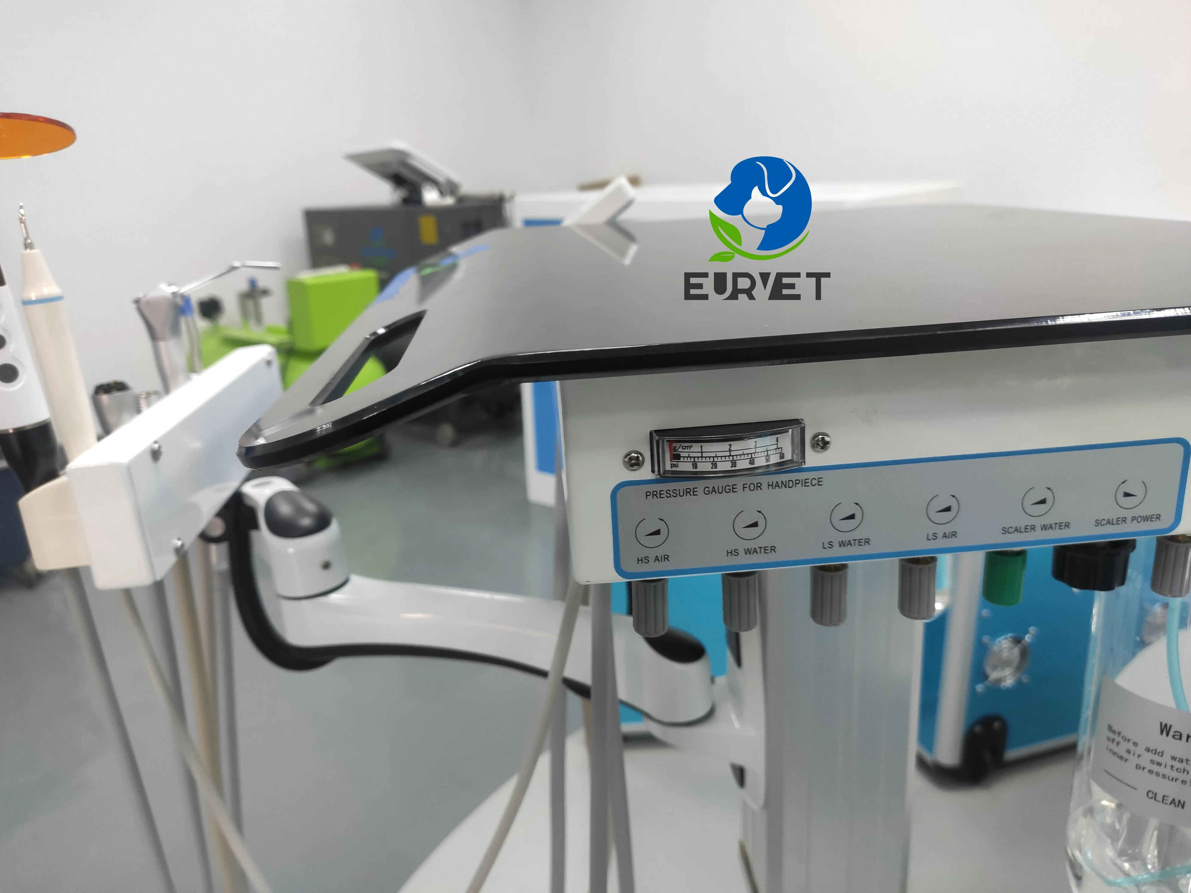 EUR VET Portable Dental Unit with Air Compressor for Veterinary Clinics ...