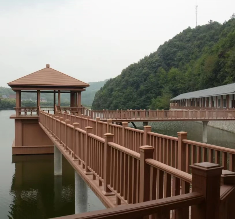 Waterproof New Design Deck Railing Outdoor Wood Plastic Wpc Handrail ...