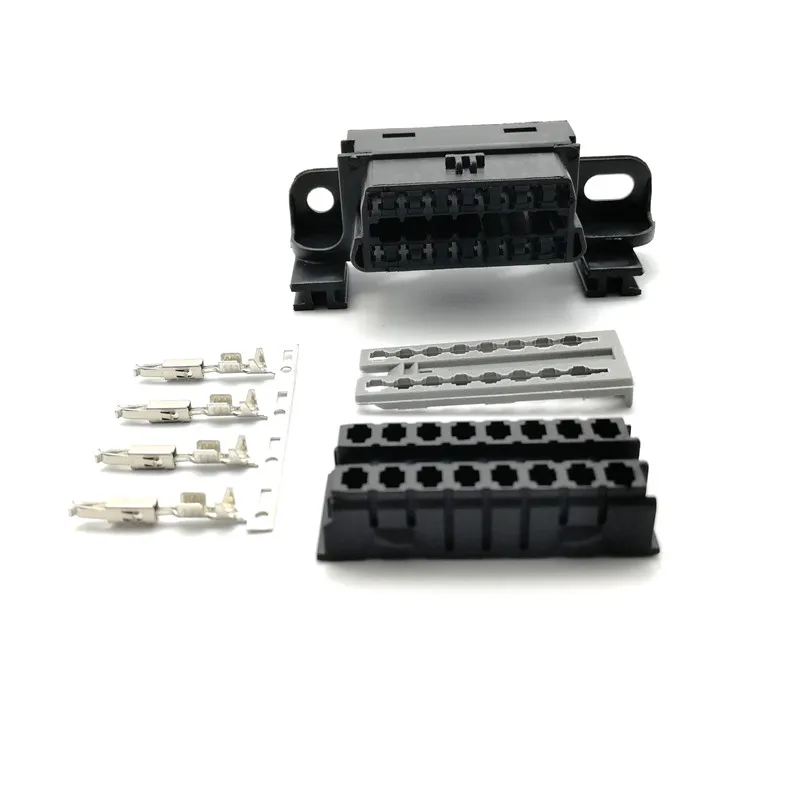 Auto OBD2 Female Connector Plug with Pin Terminal Diagnostic Tools for ...