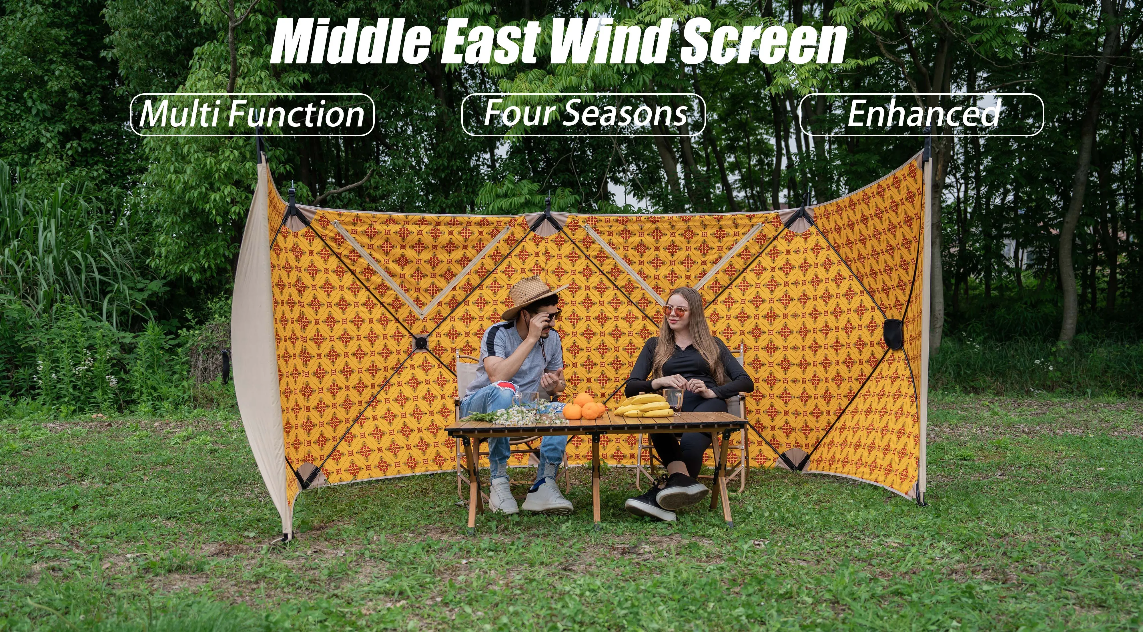 Customized Outdoor Foldable Pop up Middle East Wind Blocker