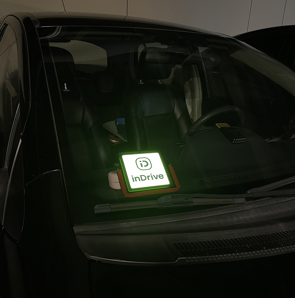 Rechargeable Glow LED Car Stickers for New Driver P Plates