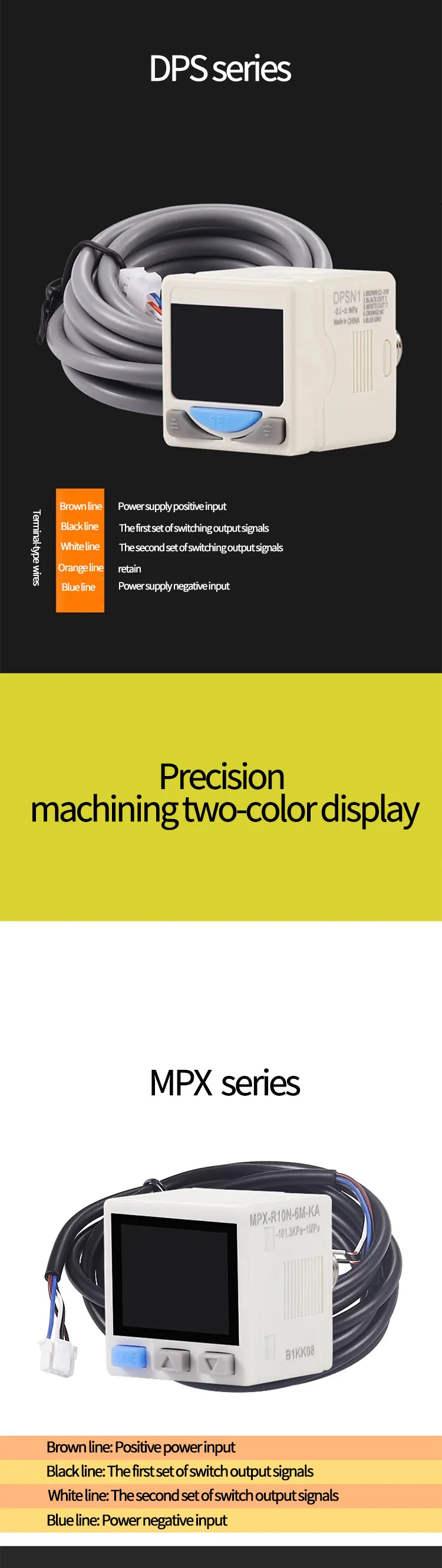 Ise30a Digital Pressure Switch Positive & Negative & Mixed & Dedicated ...