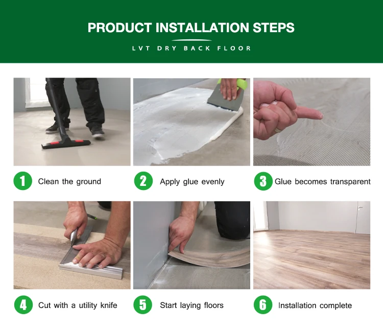 Flash Sale Vinyl Plastic Flooring Plank Lvt Tiles Dry Back Floor For ...