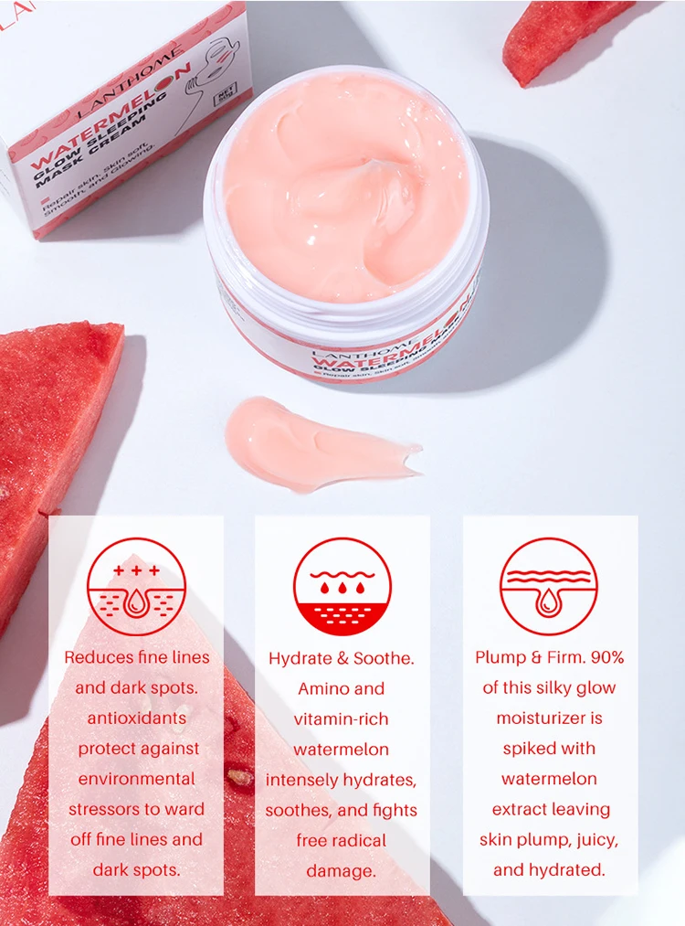 Korean Watermelon Sleeping Face Mask Repair Skin Care Products Anti ...