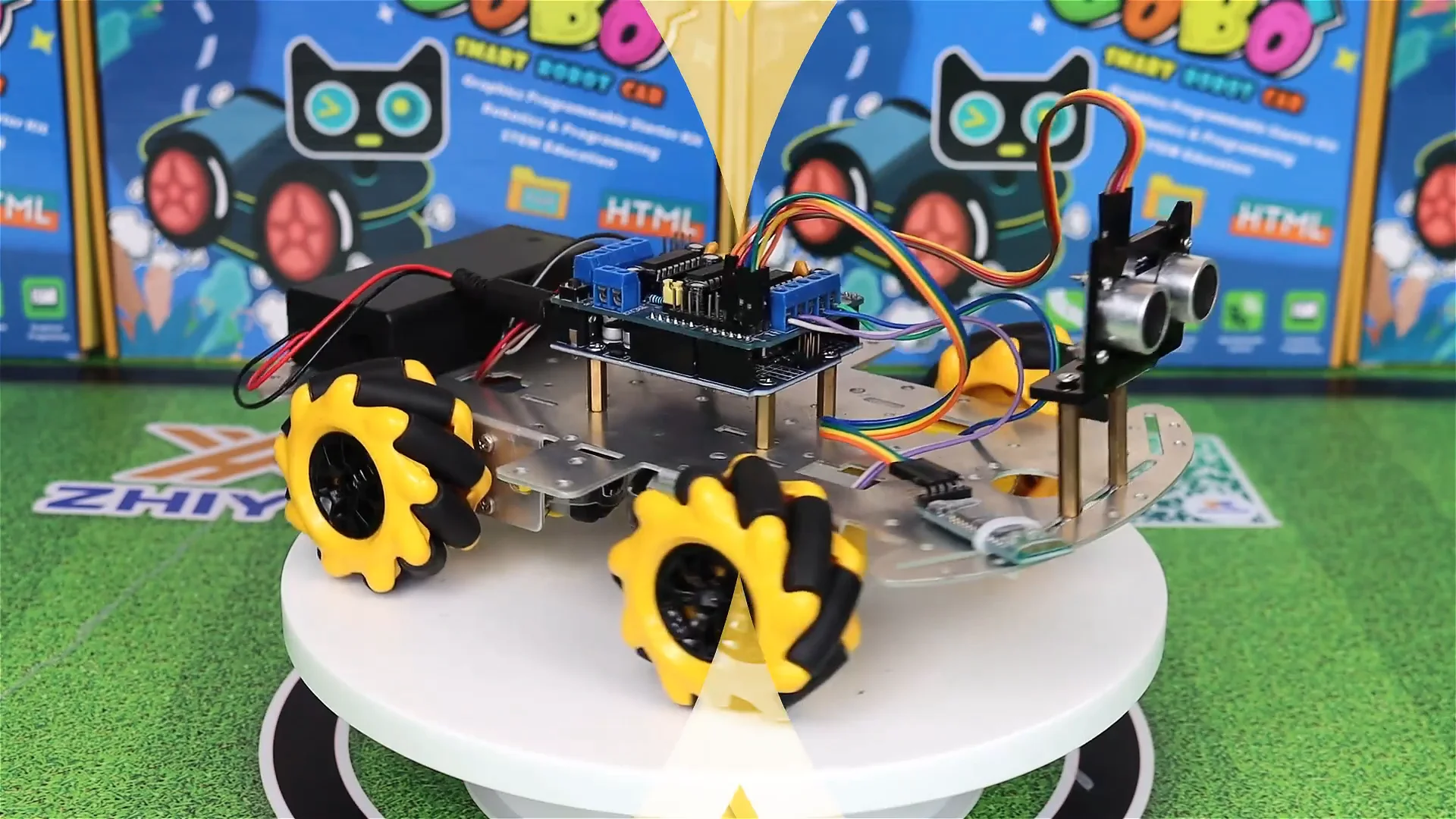 Diy Bt Wireless Smart Robot Car Kit Factory-made Ultrasonic Omni Wheel Open-source For Arduino ...