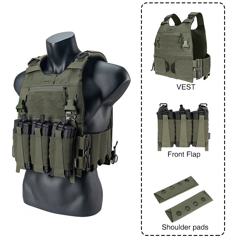 IDOGEAR Tactical FCSK 3.0 FERRO Vest - Ranger Green