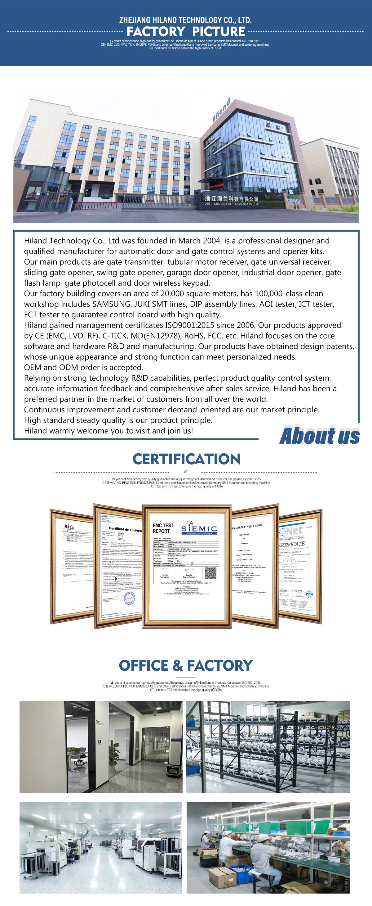 Hiland Sliding Gate Control Board Sl1600 For Sliding Gate Opener - Buy ...