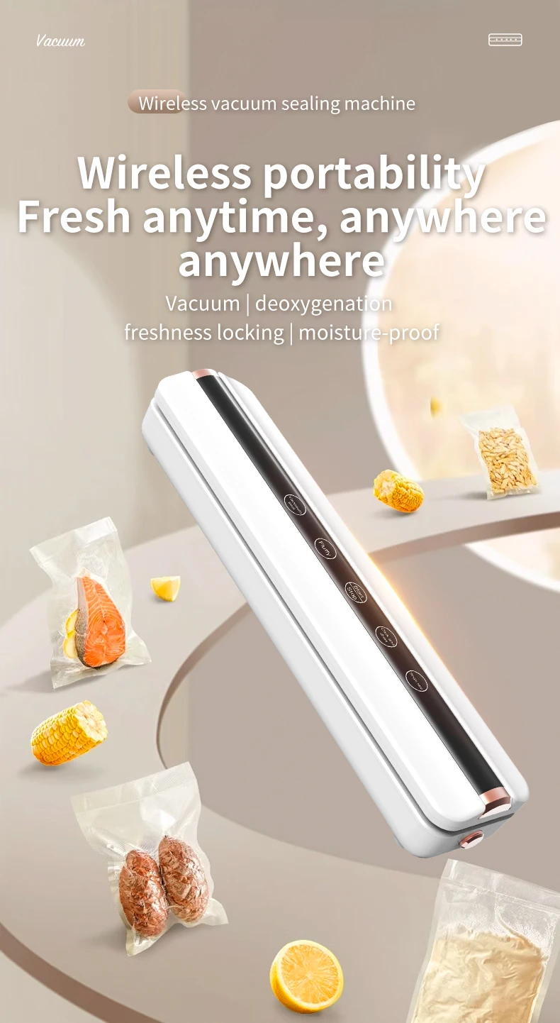 Vacuum Food Preservation Method Liquid Crystal Display Automatic Food Sealing Machine Wireless ...