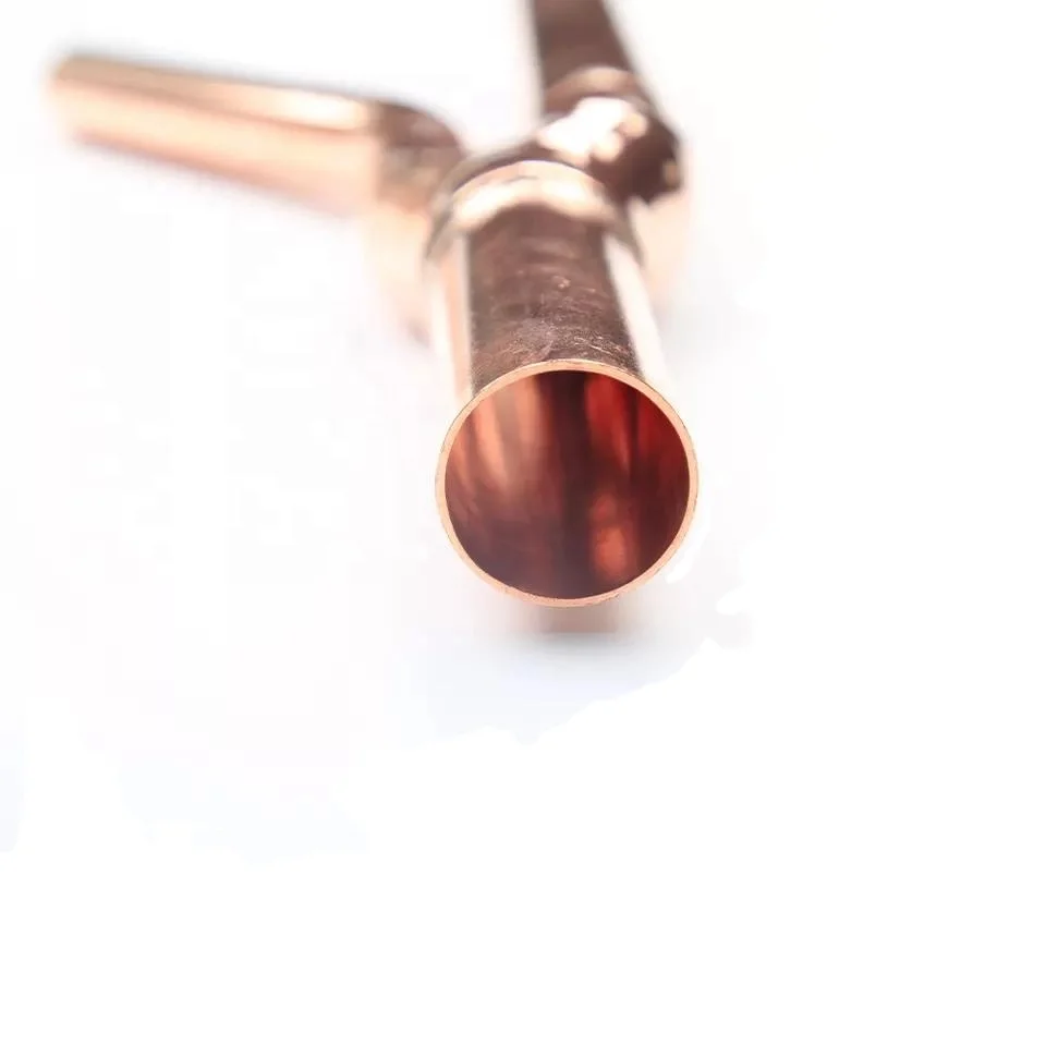 Copper Fittings Splitter - Precision Y-Branch Pipe Joint