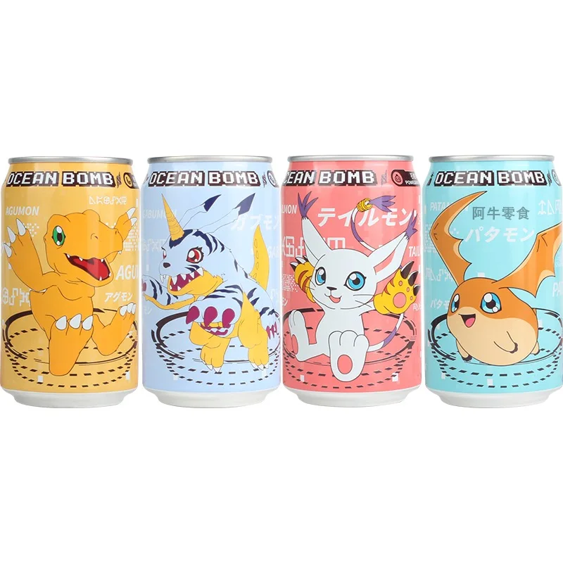 Ocean Bomb/digimon 330ml Soft Drinks Fruit Flavored Carbonated Drinks ...