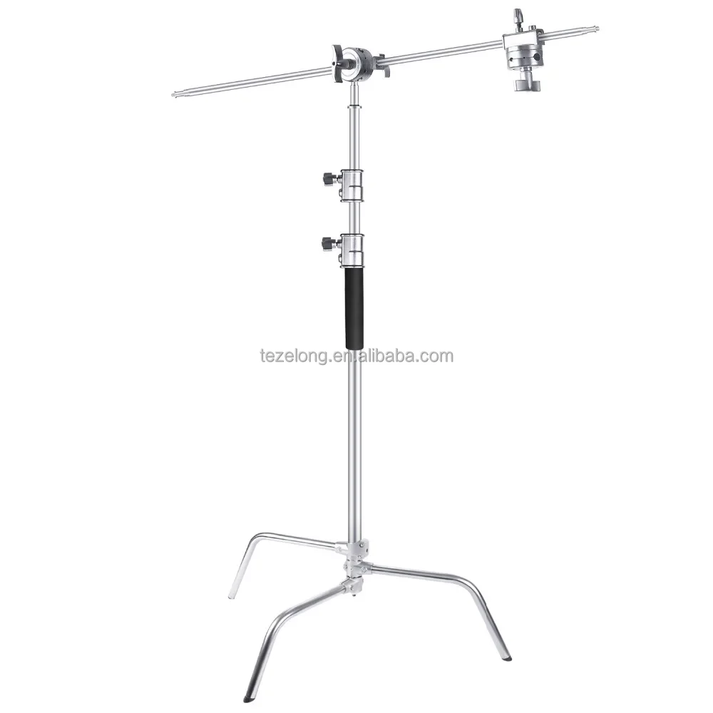 Stainless Steel Heavy Duty C Stand Light Stand With Arm Max Height ...
