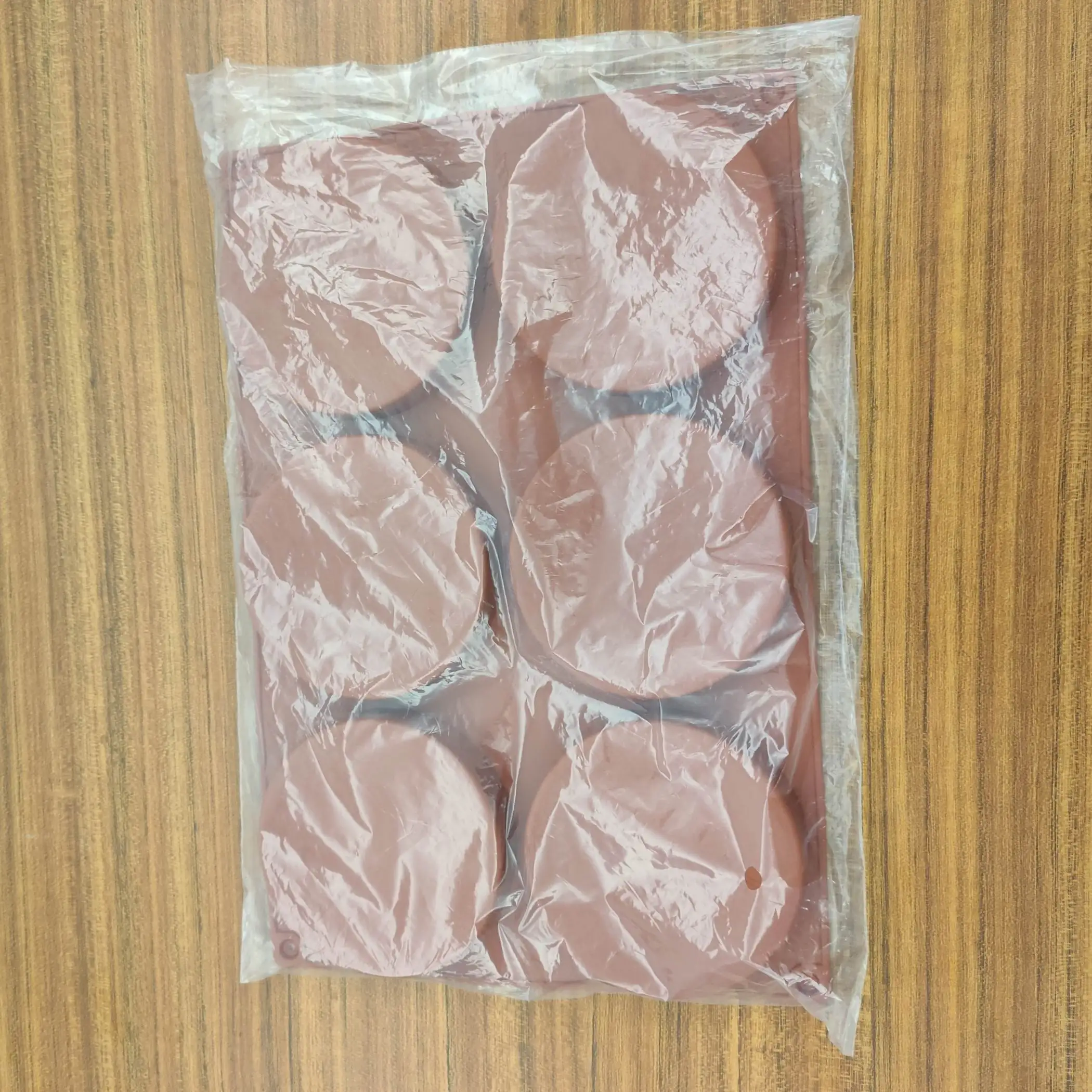 6-cavity 4 Inch Funshowcase Round Disc Baking Silicone Mold,Circle ...