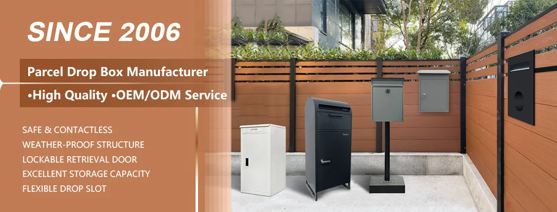 Modern Double Door Parcel Box for Secure Package and Letter Delivery ...