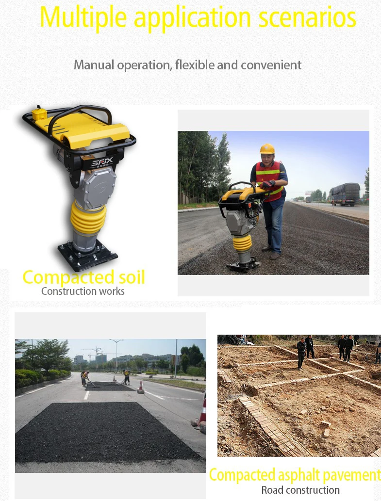 Electric 3kw Jumping Jack Electric Aluminum Rammer Support ...