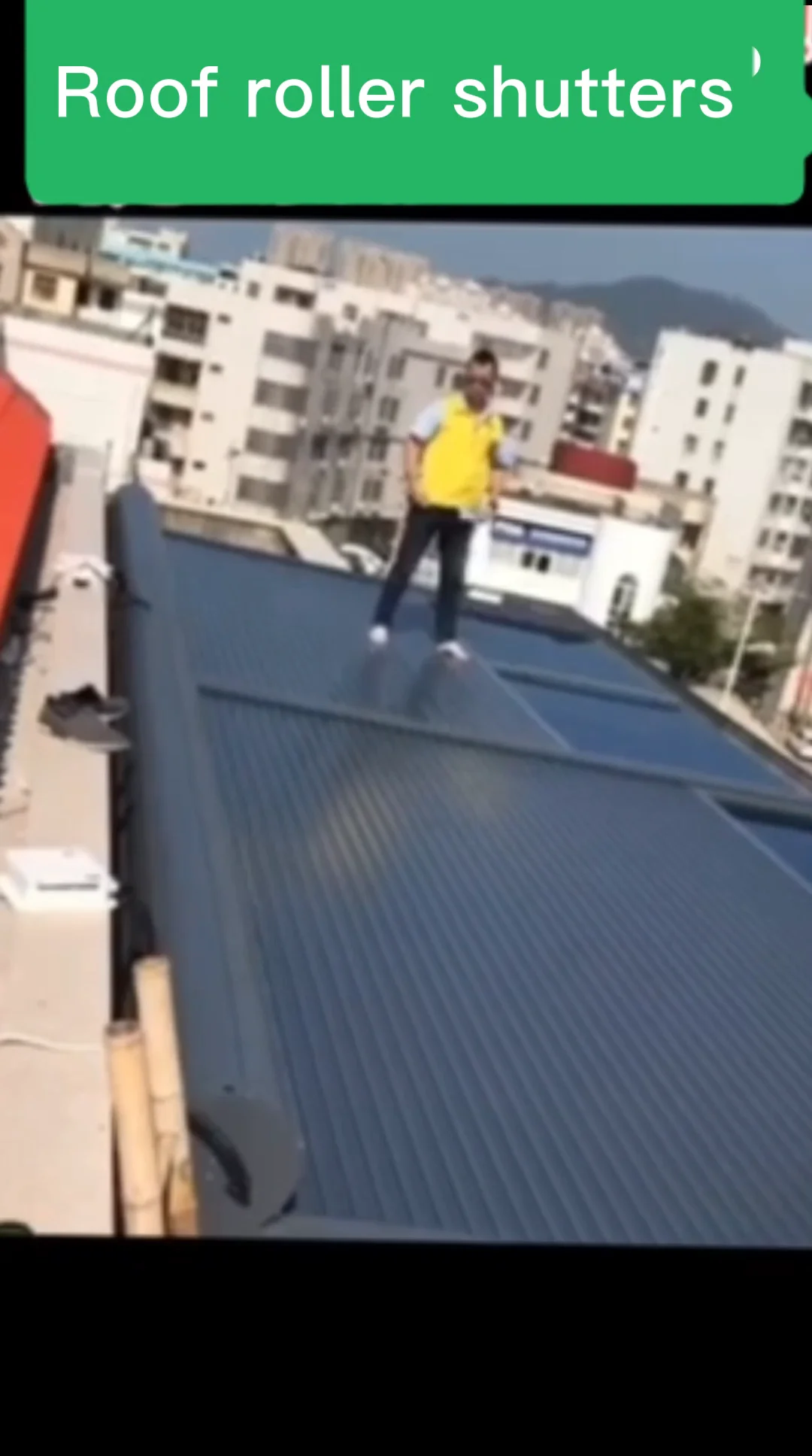 Modern Skylight Rolling Roofing Roller Shutter Insulated Aluminium Roof ...