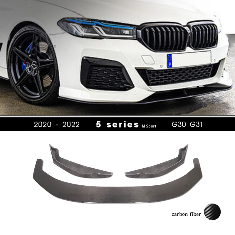 G30 Ab Front Lip,Vacuum Carbon Fiber Cf Front Bumper Splitter For 2020 ...