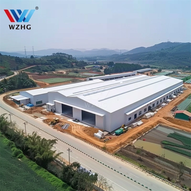 Car Wash Structure H-beam Heavy Steel Cube Frame Light Warehouse Metal ...