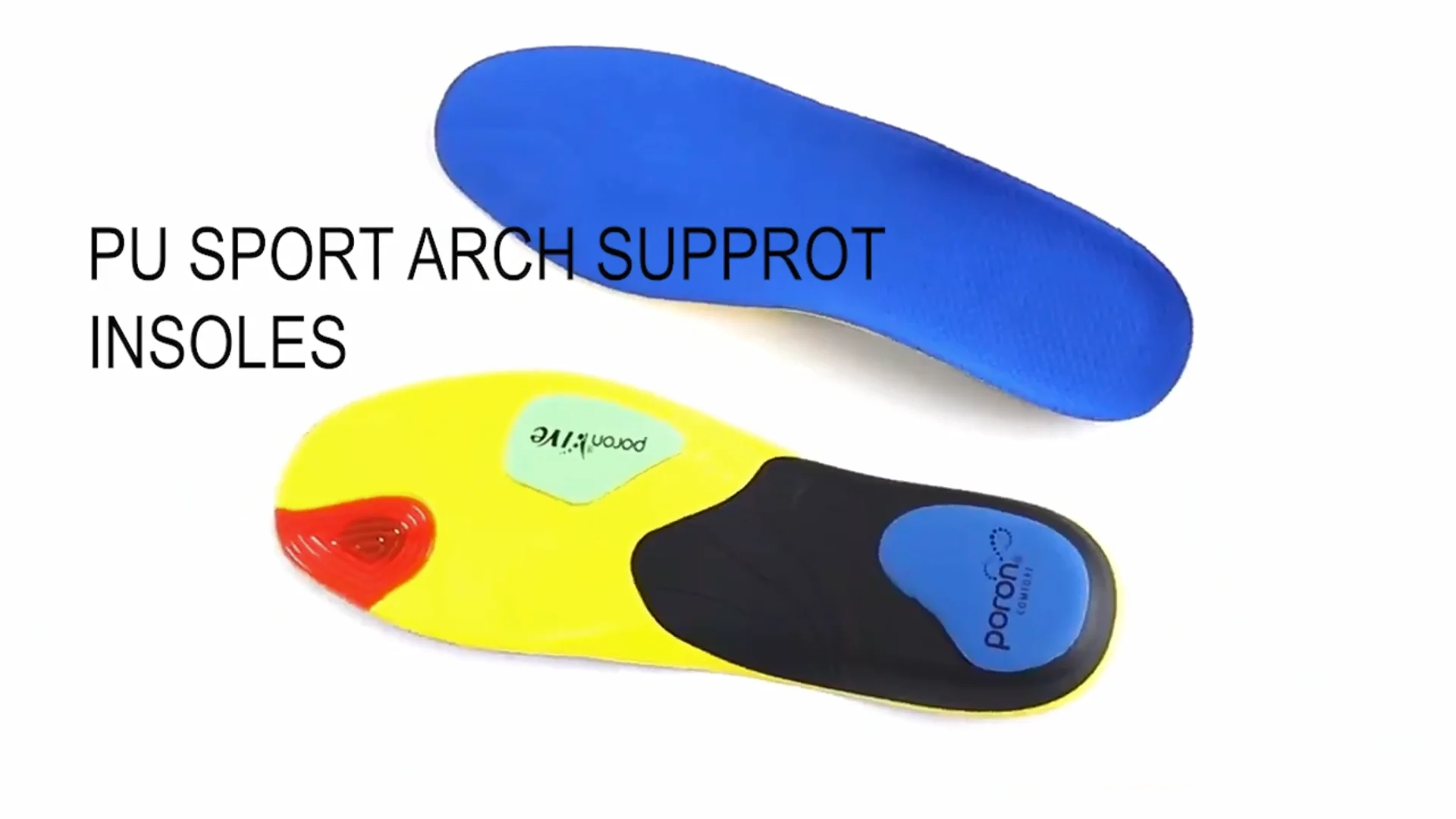 Joghn Unisex Sport Shoe Insole Pu Arch Support Sports Shoe Insole Foot ...