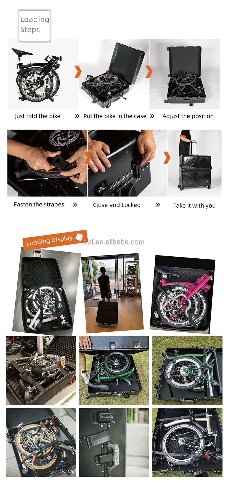HDPE Folding Bike Box - Durable & Waterproof Travel Case