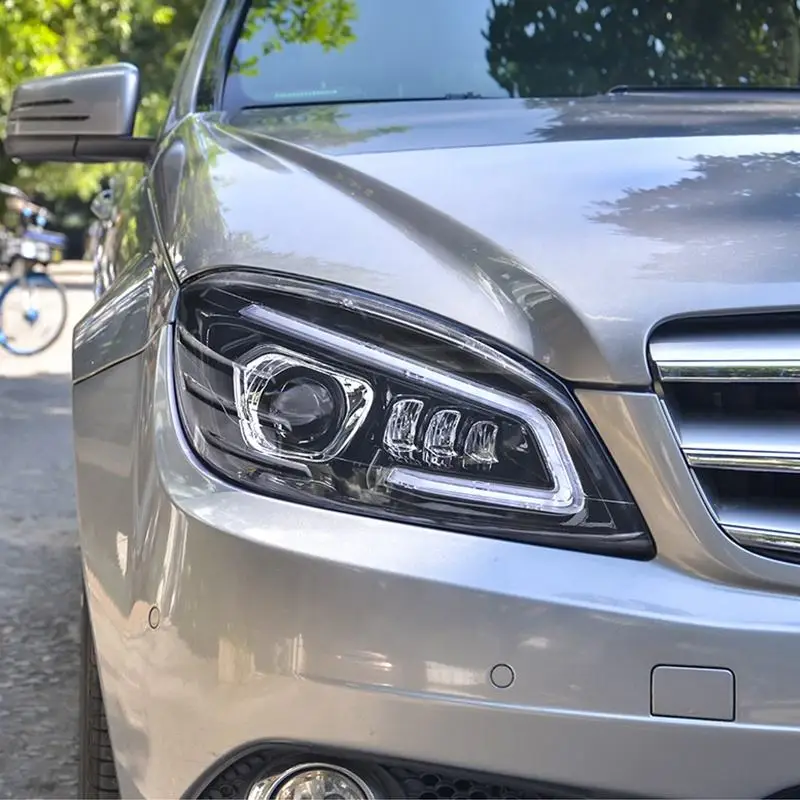 Plug And Play Upgrade Full Led Headlight Headlamp For Mercedes Benz C ...