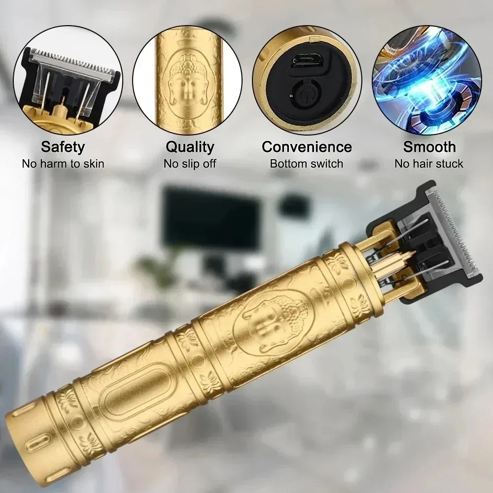 T9 USB Electric Hair Clipper - Precision Grooming Tool