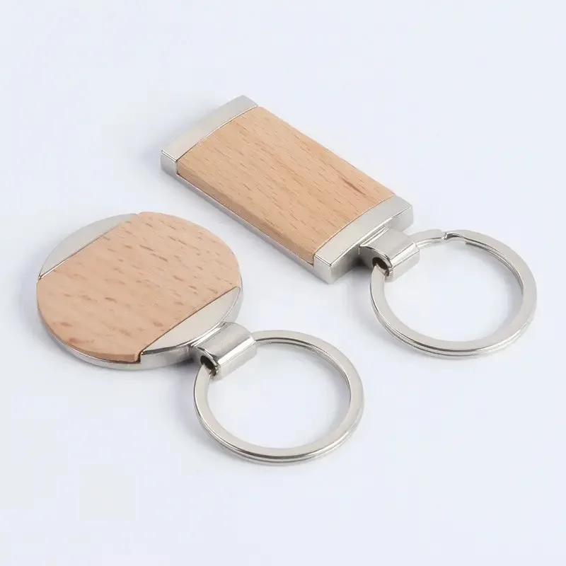 Custom Beech Timber Wood Keychain Sublimation Wooden Key Chains Blanks ...