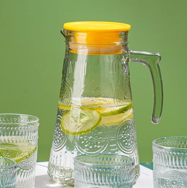 Wholesale Glass Jug Set Soda Water Juice Glass Water Jug Cups Set Jug ...