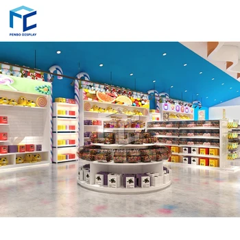 Custom Made Retail Candies Pos Merchandising Shelf Candy Display ...