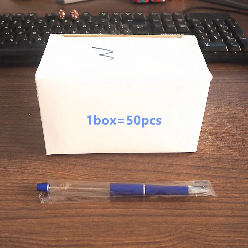 Chenkai Diy Bead Pen Plastic Beadable School Office Writing Supplies Stationery Wedding Gift ...