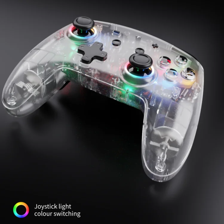 Wireless Gamepad Joystick Controller for Nintendo Switch Transparent ...