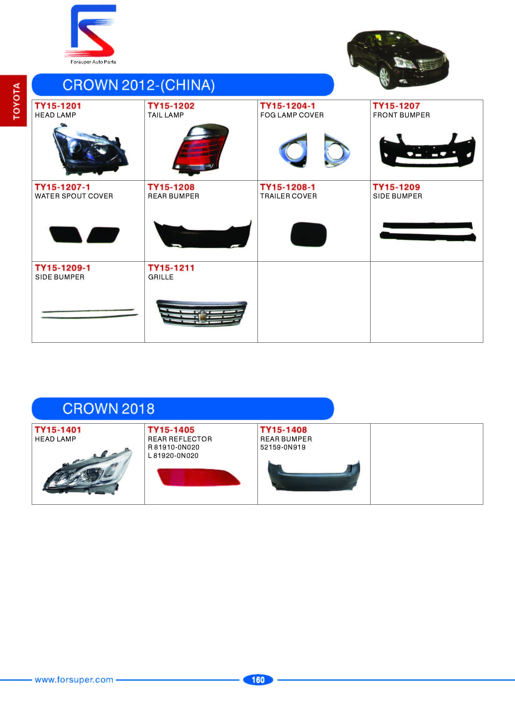 52159-0N919 Front Bumper for TOYOTA CROWN 2018 Auto Bumper| Alibaba.com