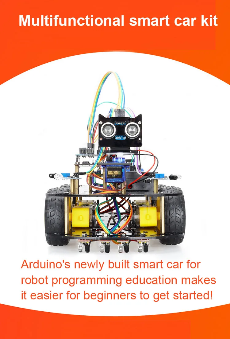4wd Smart Car Programming Code Educational Steam Intelligent Programming Robot Kit Remote ...