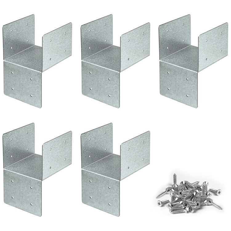 Durable Metal Roof Tie Headers - Fit 4x4, 4x6, 4x8 Beams