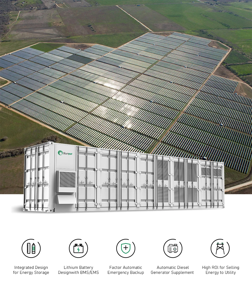 Sunpal Inverter Battery Lithium Hybrid 50kW 50kWh 100kWh Solar Panels ...