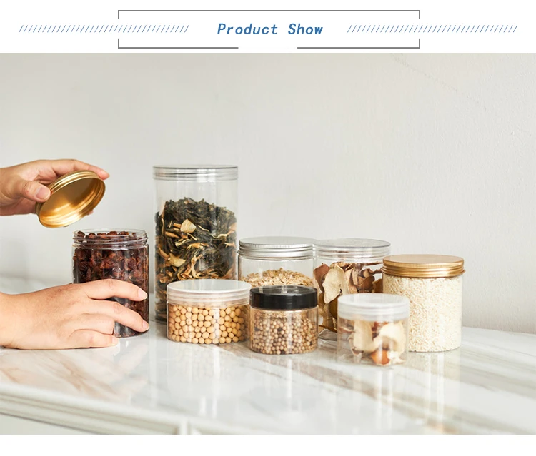 High Quality Transparent Easy Open Food Canning Pet Plastic Can For ...